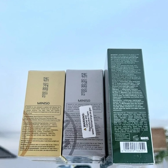 Miniso | Other | Brand New 3 Miniso Avengers Women And Mens Perfume | Poshmark